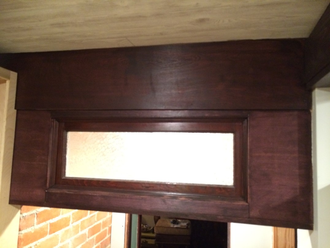 Making old, new! Transom window installation | ourvintagepleasure